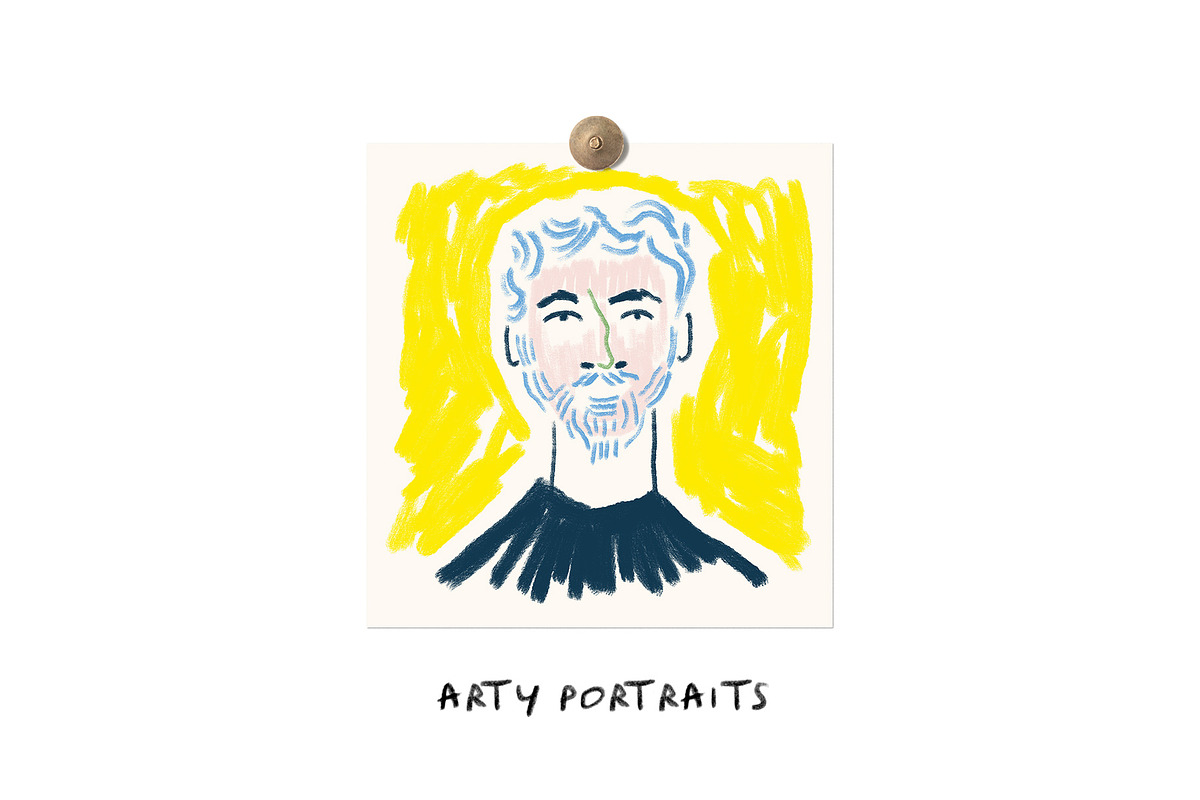 PS Arty Portraits Builder Crayon, a Person Illustration by Emma Make