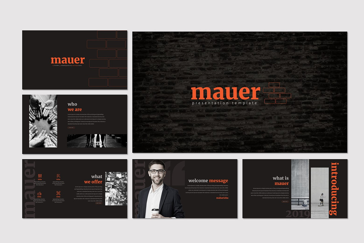 Mauer - Powerpoint Template, a Presentation Template by inspirasign