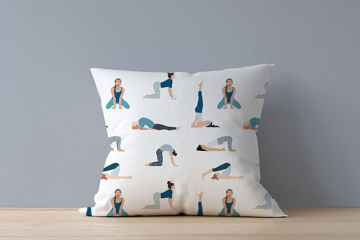 Vishuddha Chakra Yoga Postures, an Illustration by Sunnyfields