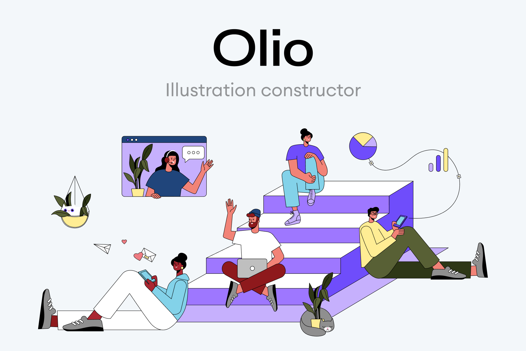 Olio Illustrations, a Templates & Theme by Craftwork