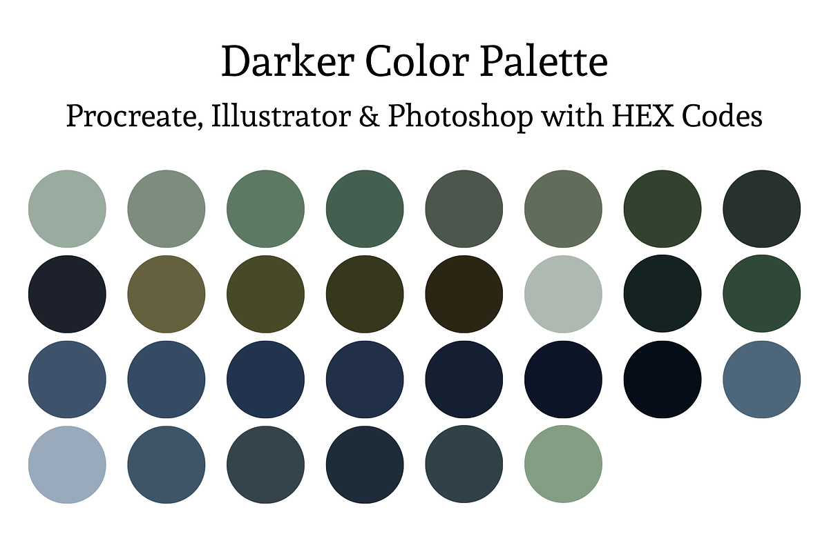 Color Palettes Illustrator Procreate | Creative Market
