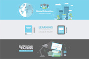 Flat Design Concepts for Education, an Education Illustration by ...
