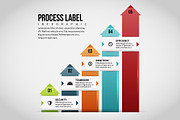 Process Label Infographic | Templates & Themes ~ Creative Market