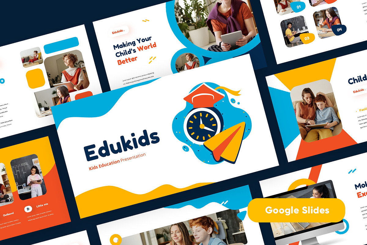 Education Kids Google Slides, a Presentation Template by rgbryand