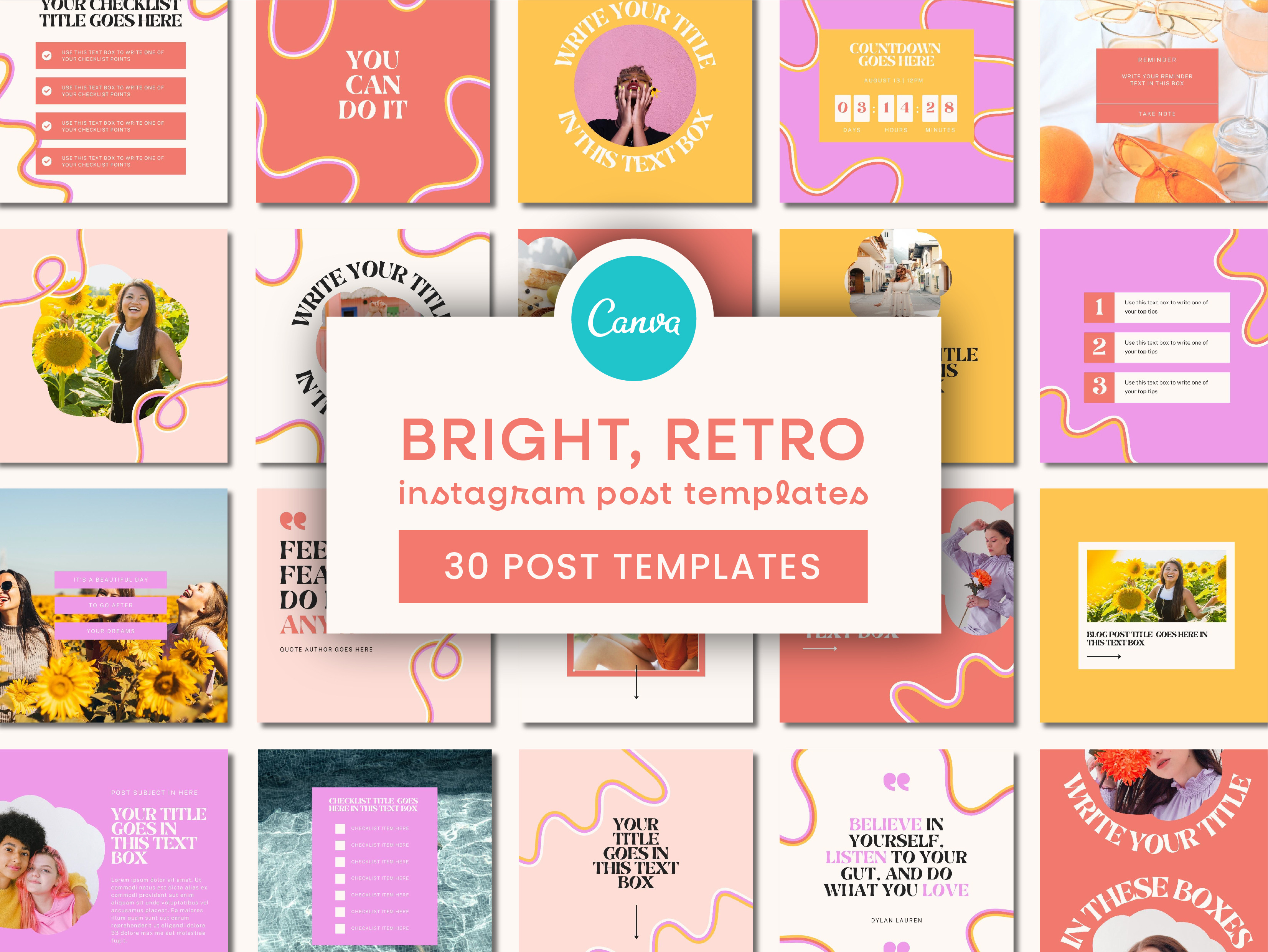 Bright Instagram Post Templates