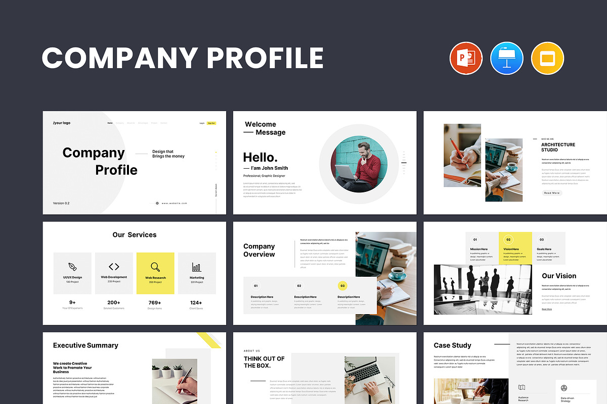 Company Profile PowerPoint Template, a Presentation Template by ...
