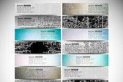 Headers set, science backgrounds, a Templates & Theme by VectorShop