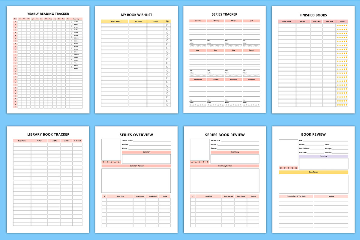 2025-2026 Reading Planner Canva