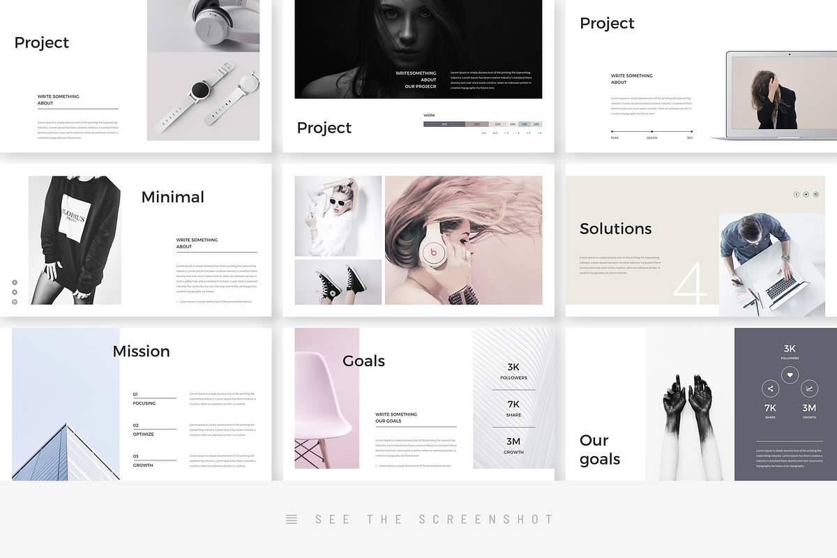 Canva Minimal PowerPoint Template, a Presentation Template by ...