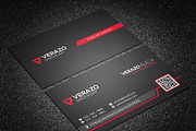 Bold Red QR Code Business Card, a Business Card Template by Verazo