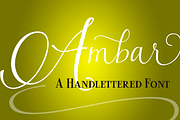 Ambar Family, a Script Font by Eurotypo