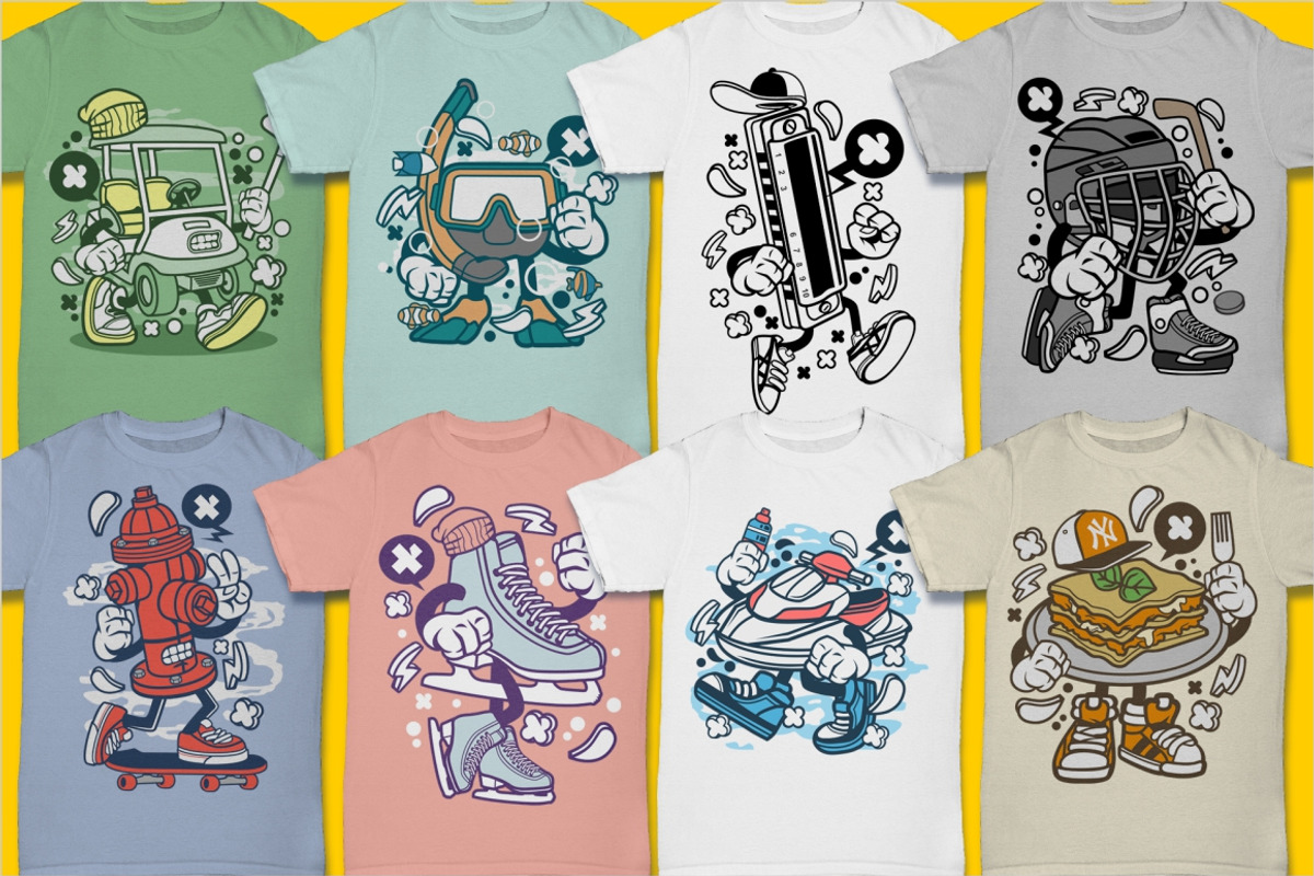 Cartoon Vector #3 Design Bundle, an Illustration by roach_graphic