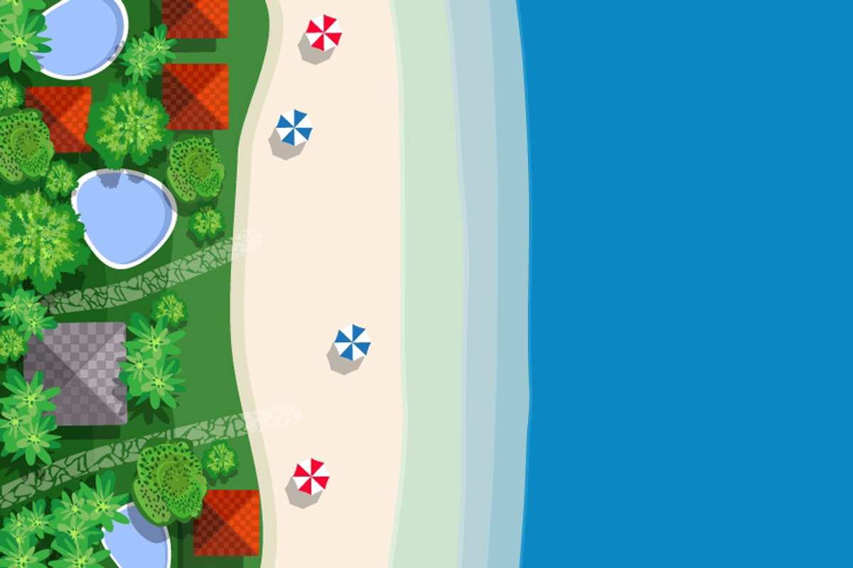 A set of maps top view, a Background Graphic by AlexZeL