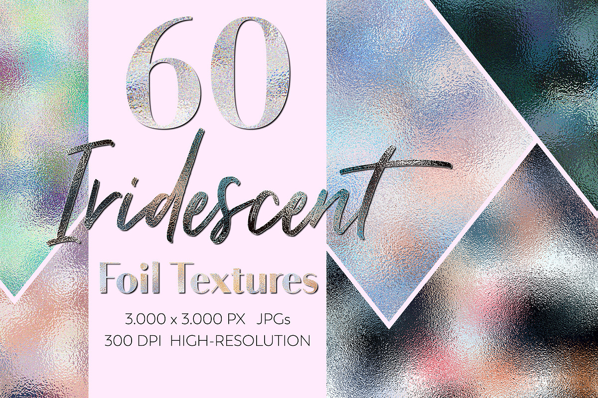 Iridescent Foil Textures, a Texture Graphic by U + Me Studio