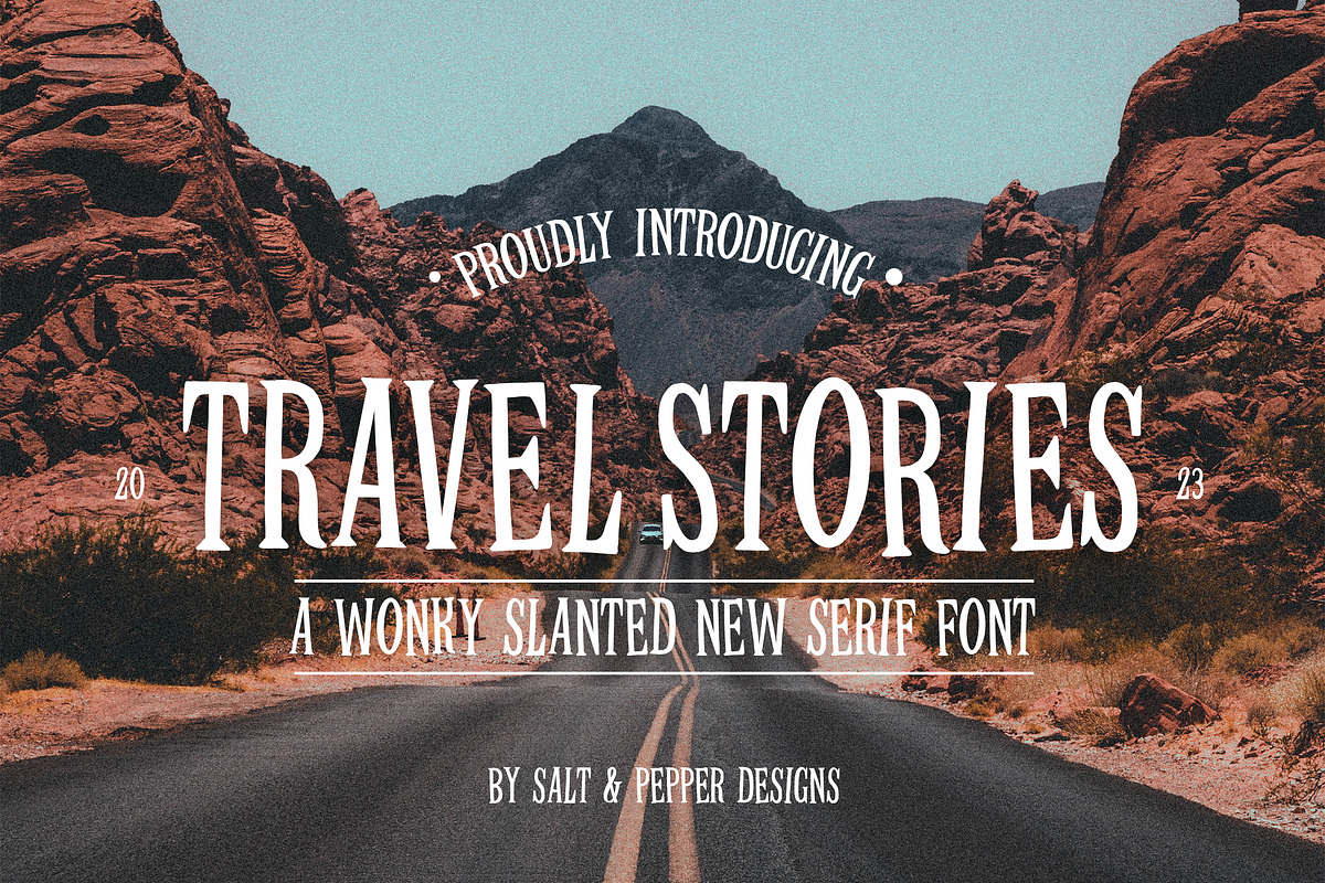 Travel Stories Font Duo, a Serif Font by Salt & Pepper Designs