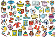 Kids Chores Clipart Collection