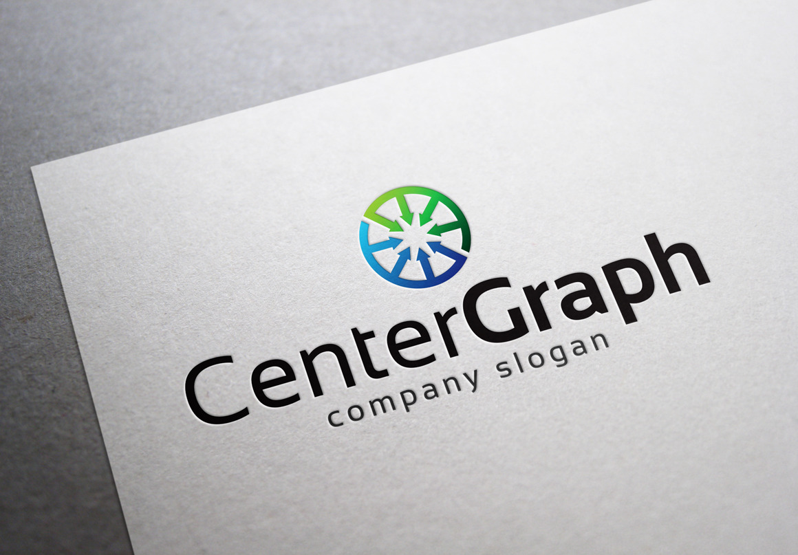 Center Graph Logo, a Branding & Logo Template by EmilGuseinov