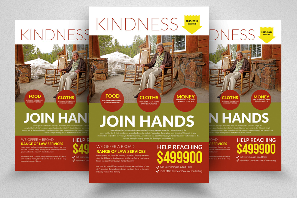 Giving Hope Fundraising Flyer, a Flyer Template by Psd Templates