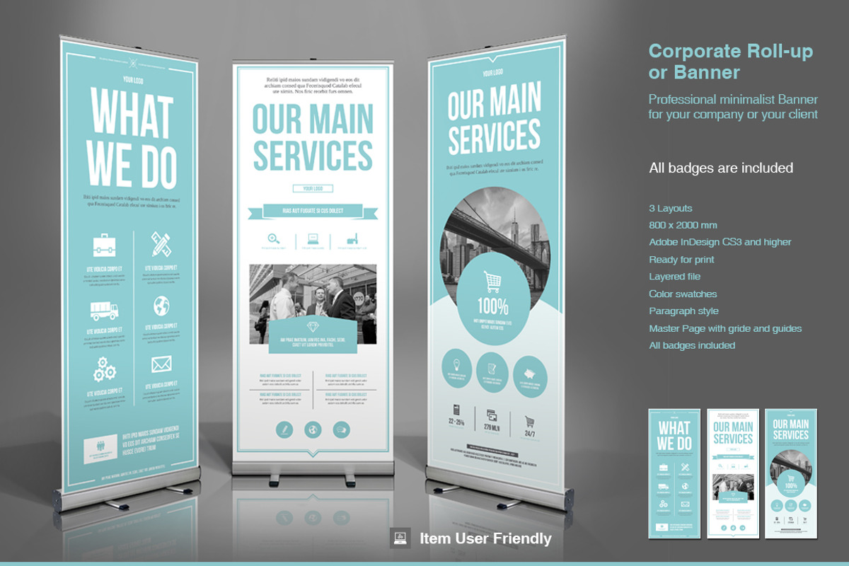 Roll-up Bundle, a Flyer Template by TypoEdition