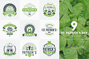 Set of St. Patrick's Badges, a Branding & Logo Template by AntartStock