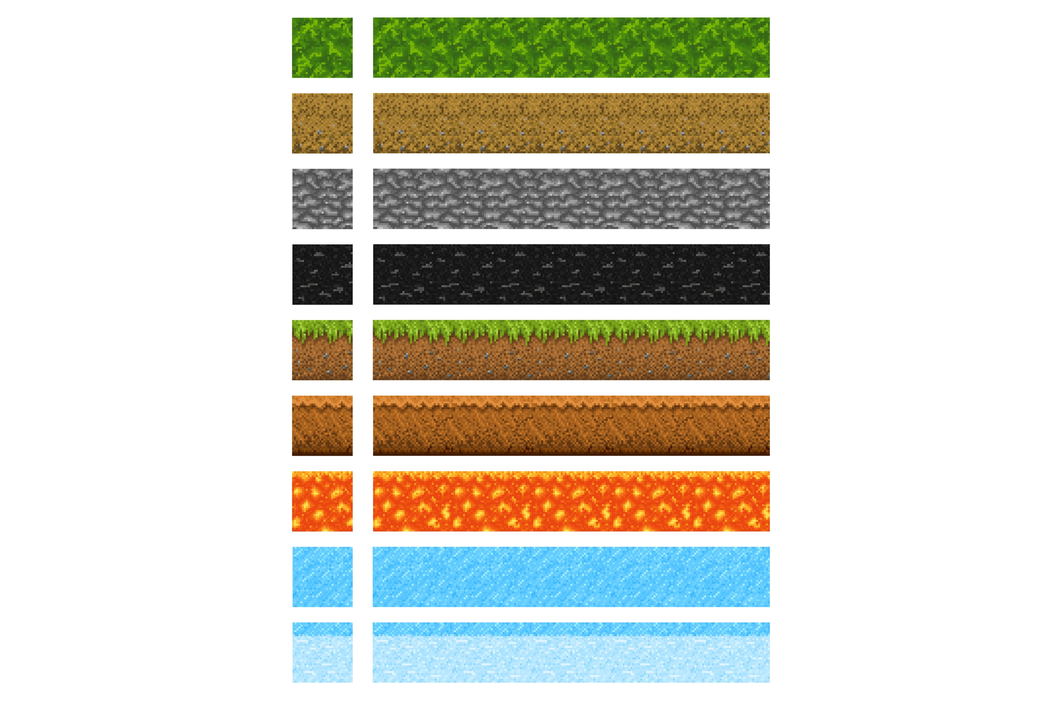 Cubic pixel game level surfaces, a Texture Illustration by Vector Tradition