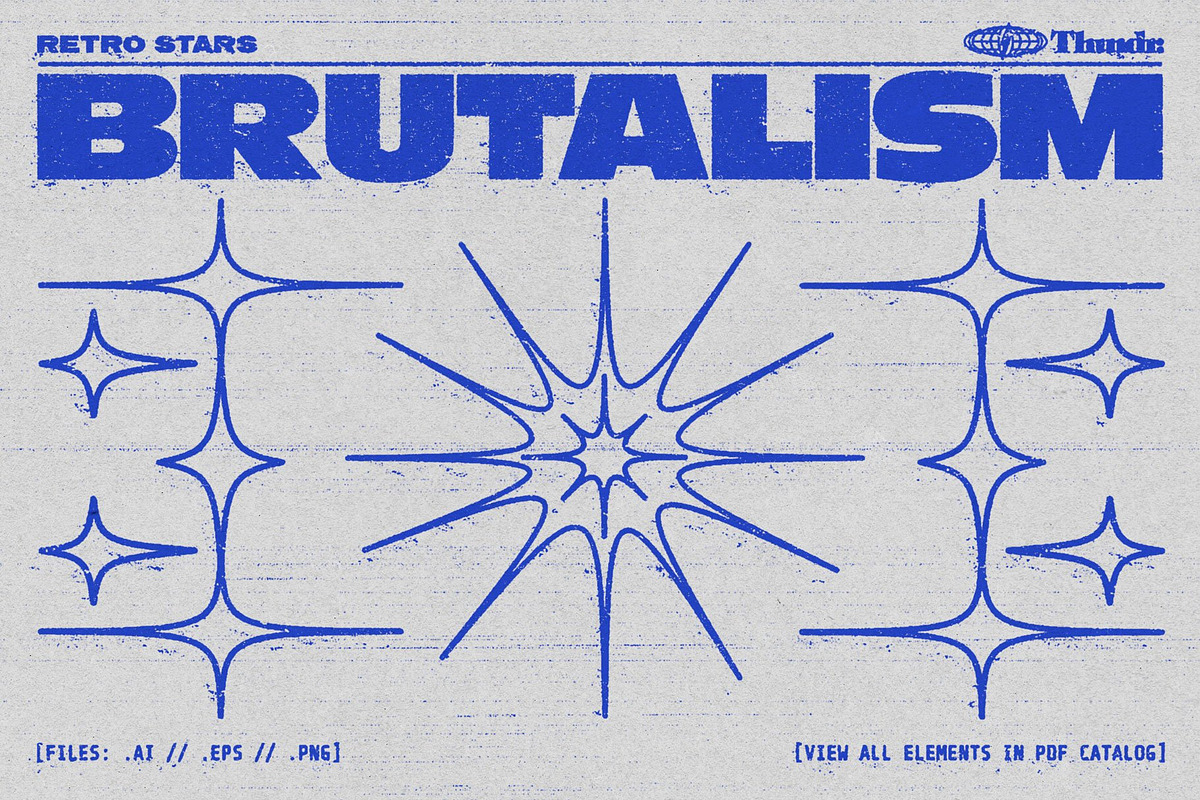 BRUTALISM | 400+ Brutalist Vectors, an Object Graphic by Thundr Co.