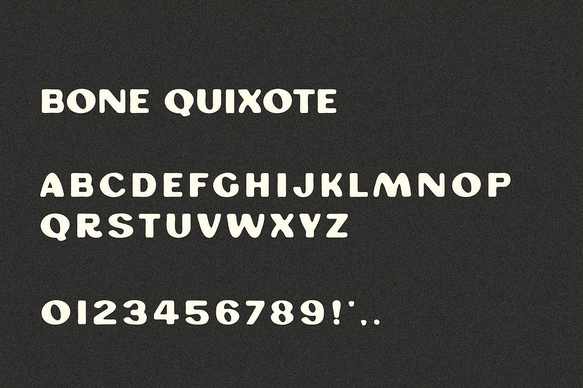 Bone Quixote I A Sans Serif Font, a Sans Serif Font by Taylor Penton