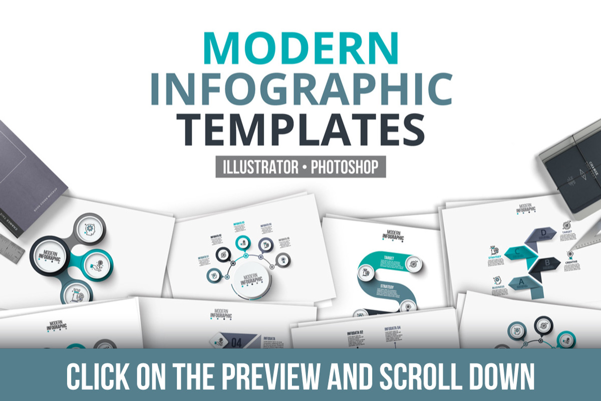 Modern infographic templates, a Presentation Template by Abert