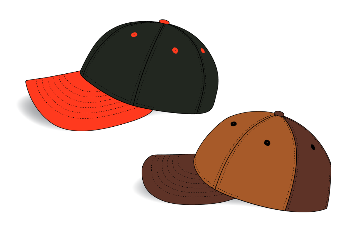 6 Panel Hat Mockups, a Hat Mockup by Tomjohn Design