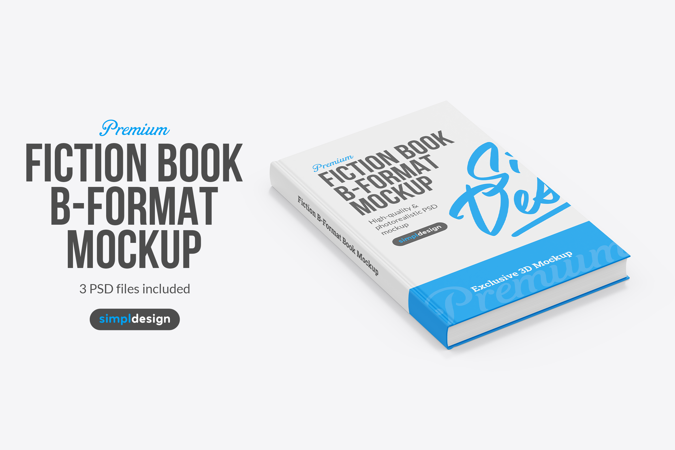 Fiction B-Format Book Mockup, a Books & Magazine Mockup by SimplDesign ...