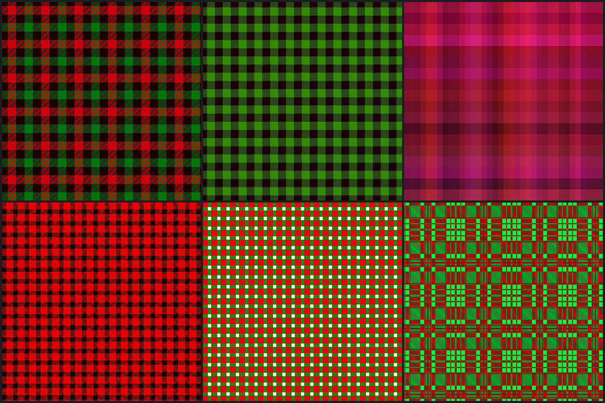 Buffalo Plaid & Christmas Pld Papers, an Illustration by ...