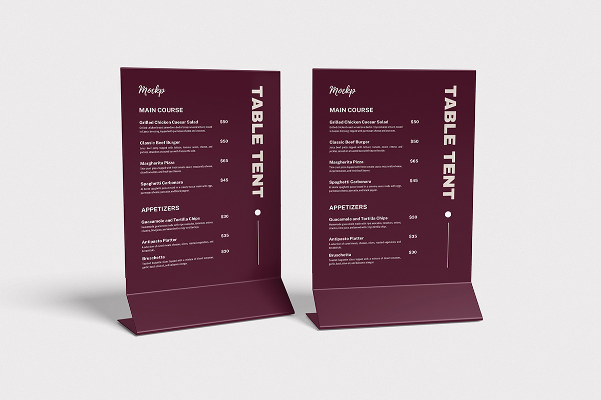 High Quality Table Tent Mockup, an Advertising Mockup by swsi-studio