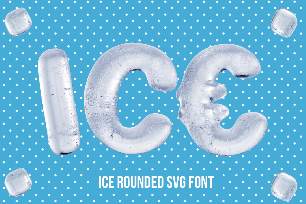 Ice Rounded Font, a Font by Handmadefont