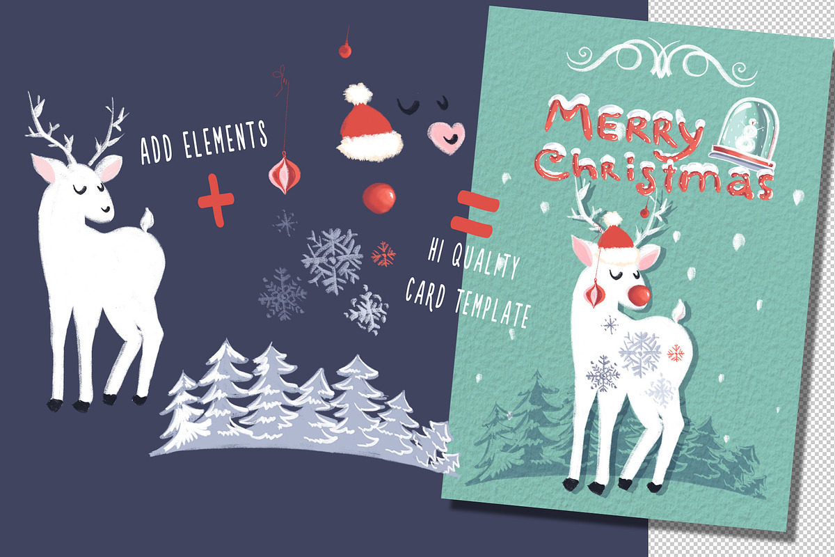 Christmas hand drawn pack, a Decorative Illustration by WatercolorArt