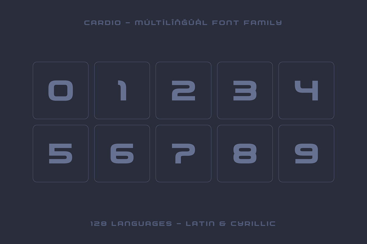 Cardio Modern Display Typeface