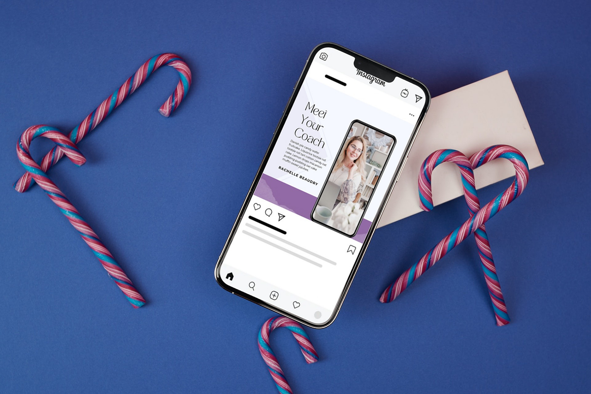 Purple IG Post & Stories Canva