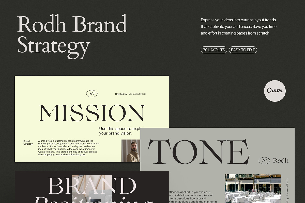 Rodh - Brand Strategy Template, a Presentation Template by Creavora