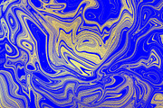 Gold and blue liquid texture, a Texture Graphic by Letoosen