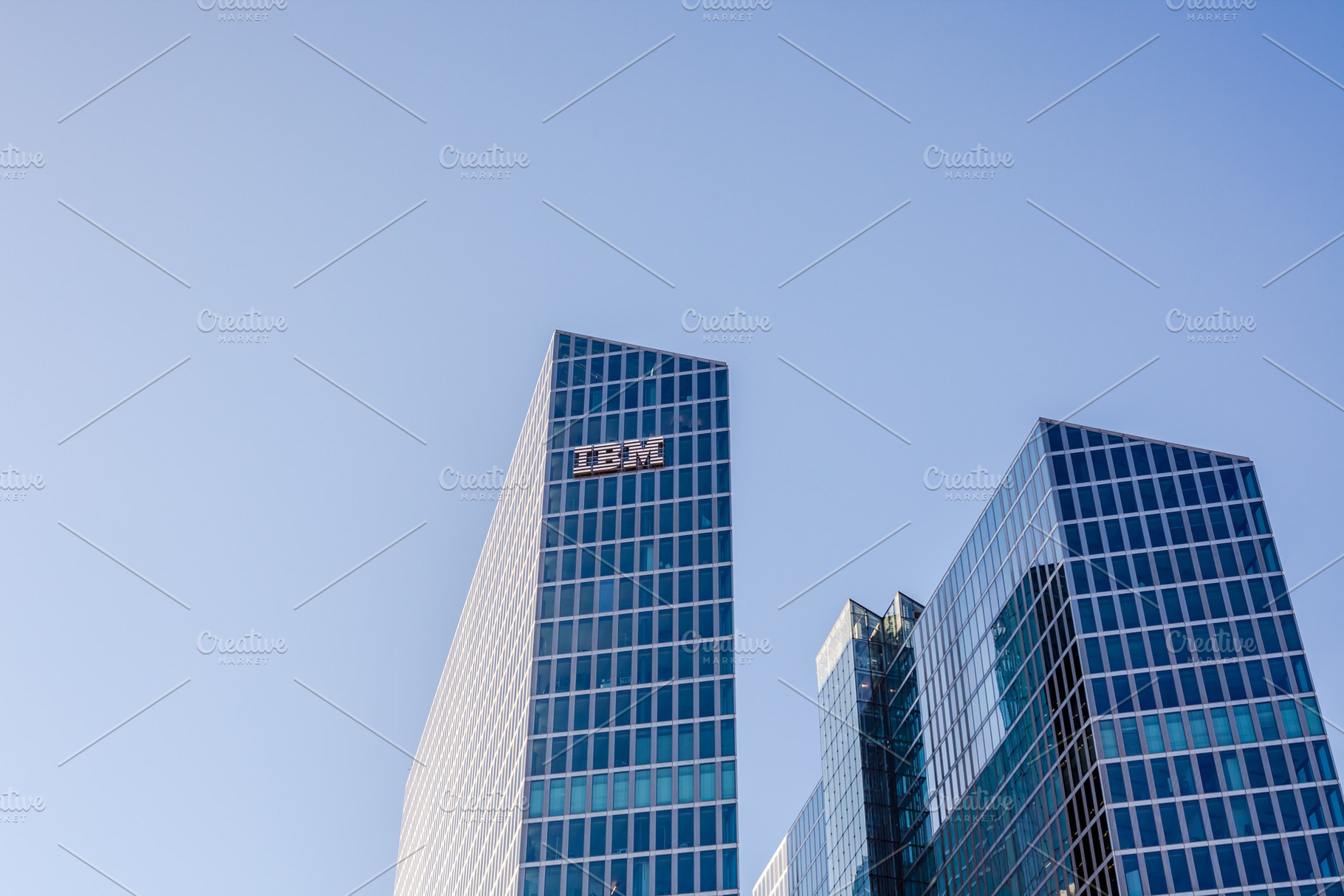 IBM logo at office building Munich G, a Business Photo by Dvoevnore ...