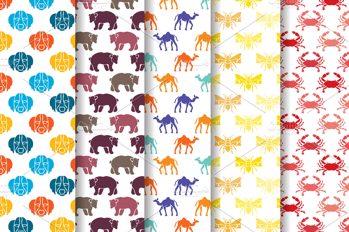 20 Fauna Seamless Digital Papers, a Pattern Graphic by Sunset&Sea Design