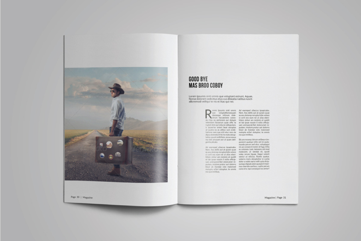 Simple Magazine Template, a Magazine Template by Alhaytar