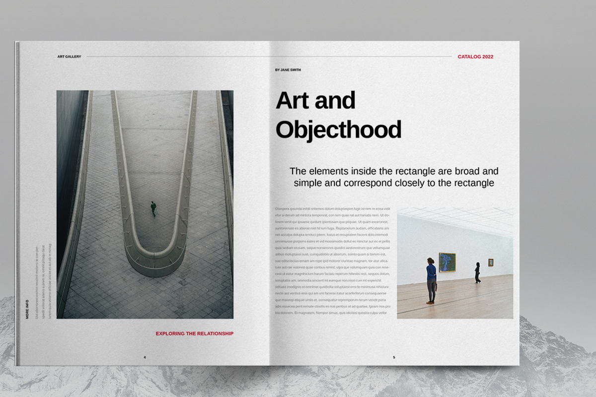 Art Catalog Brochure Layout