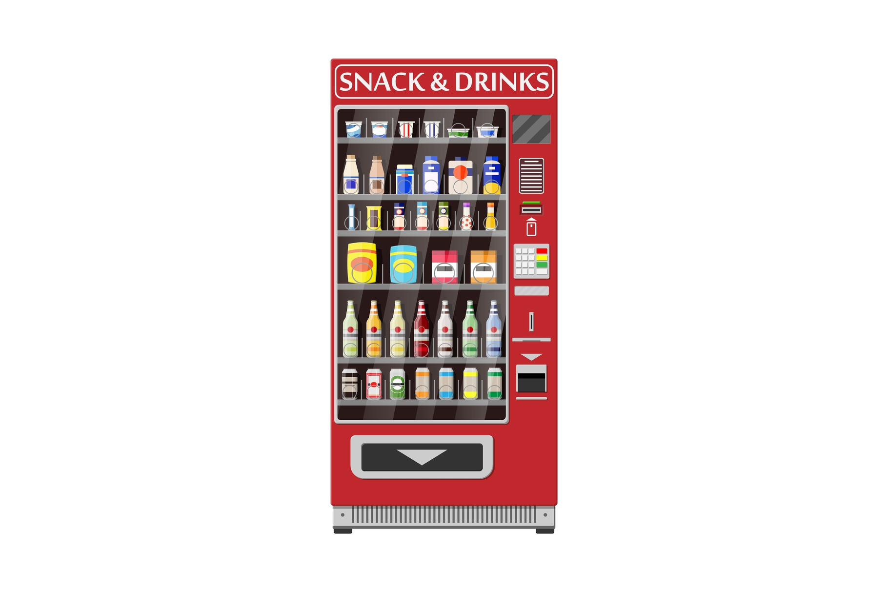 Automatic vending machine with food, an Object Graphic by Abscent
