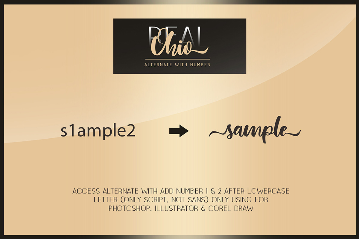 Real Ohio Font Duo, a Script Font by khurasan