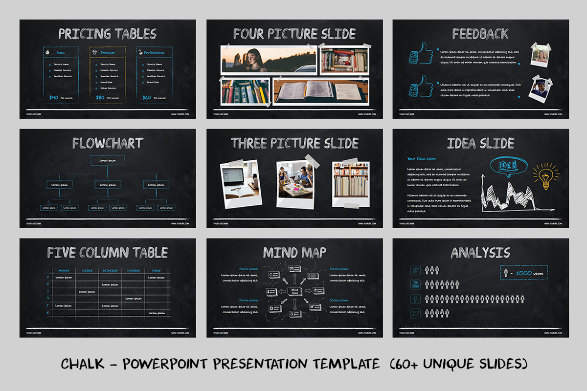 Chalk - Powerpoint Template, a Presentation Template by Helga_Design