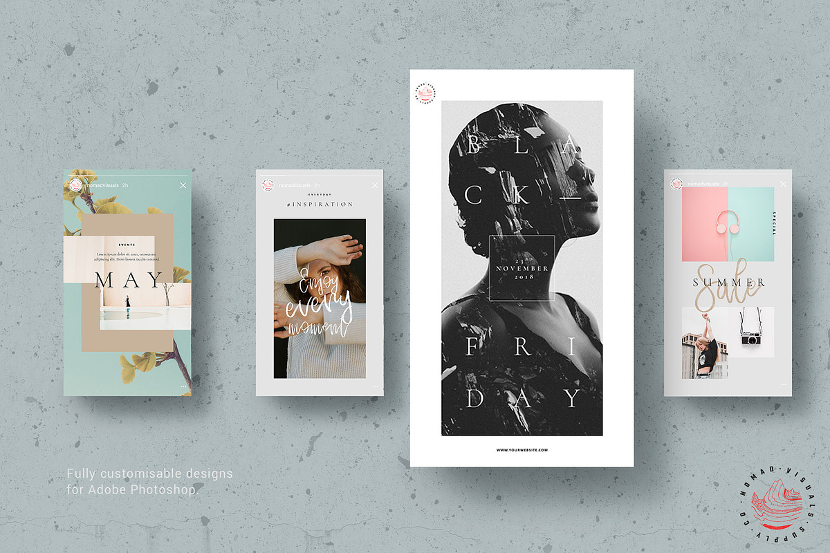 Instagram Bundle, a Social Media Template by Nomad Visuals