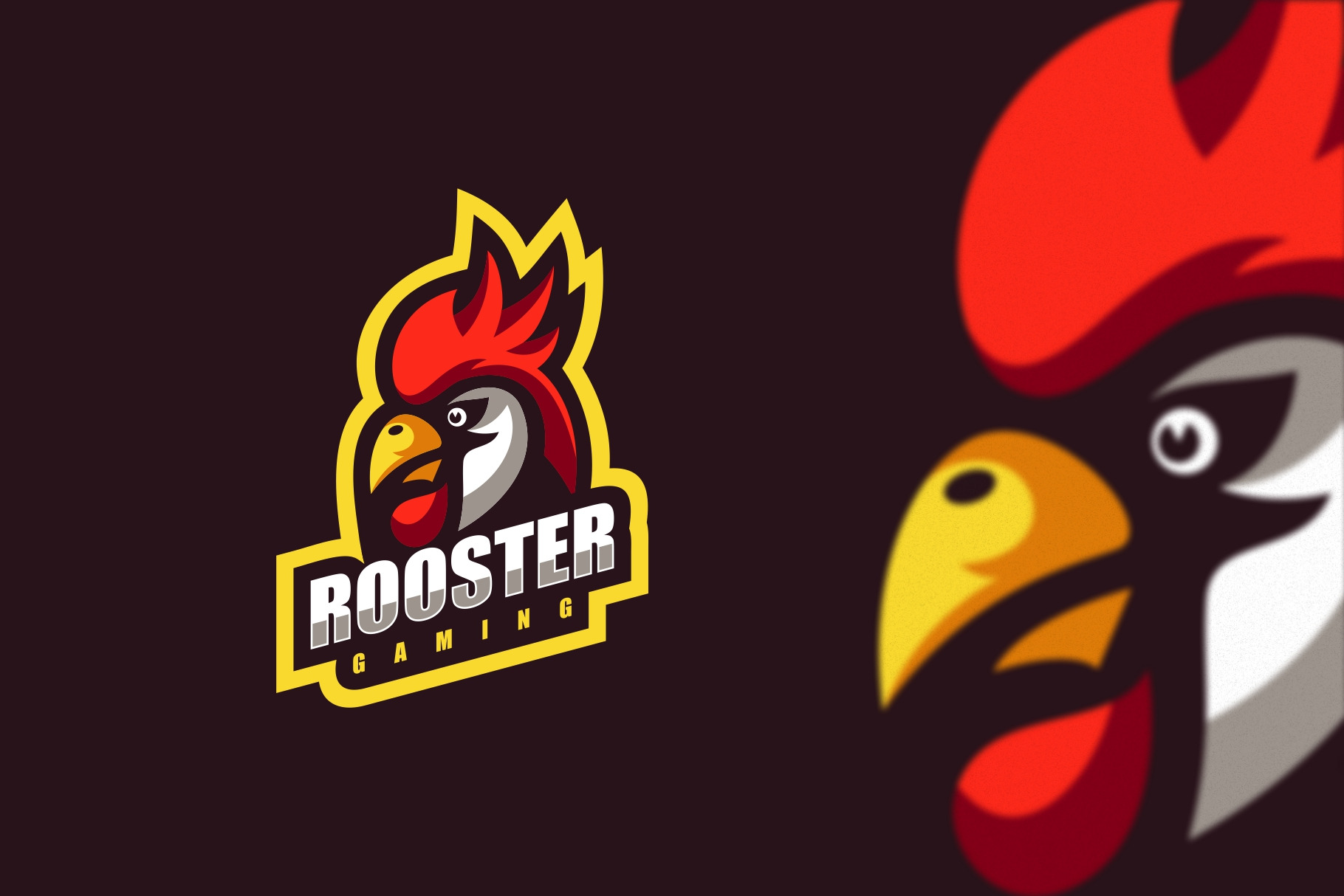 Rooster Sport and E-Sport Logo, a Branding & Logo Template by Artnivora.Std