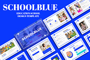 Schoolblue Powerpoint Template, a Presentation Template by yanindesign
