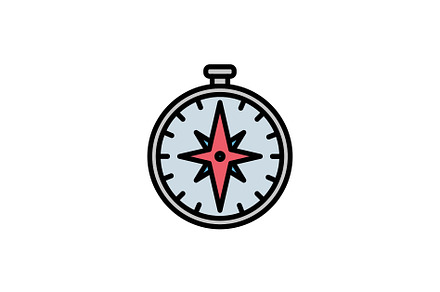 magnet vector color icon, an Outline Icon by Anno Urbis
