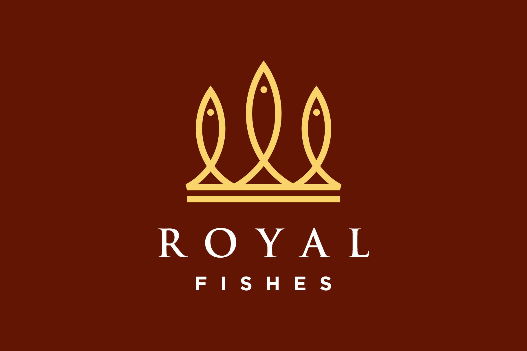 royal fishes logo, a Branding & Logo Template by ZHR Creative